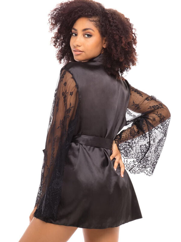 [세트]OLL/ELISHIA OPEN BACK TEDDY & SATIN ROBE LINGERIE - 세이브돈(savdon)