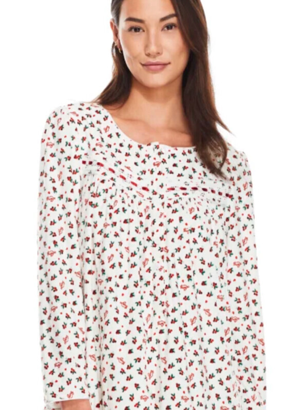 Lanz of Salzburg Velvet Fleece Nightgown - 세이브돈(savdon)