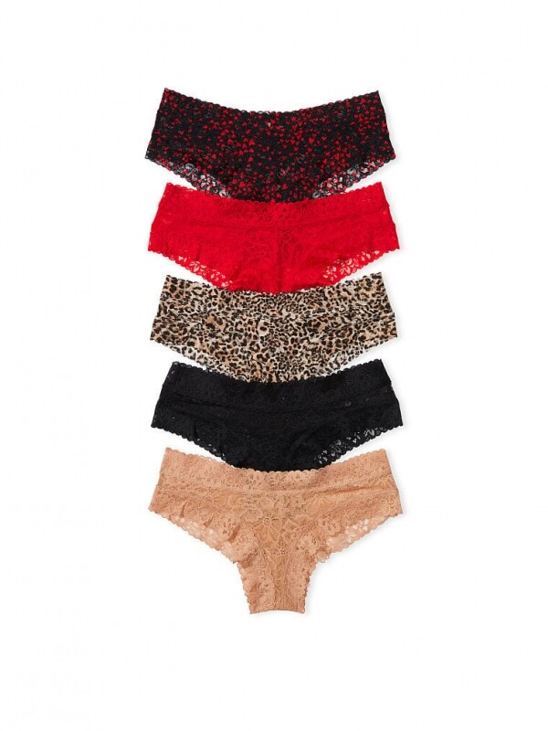 [5장묶음]Victorias Secret THE LACIE 5-Pack Lacie Cheeky Panties - 세이브돈(savdon)