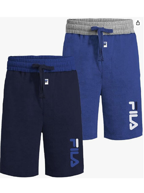 [허리56-43"/2장묶음]휠라 편안한 라운지 반바지 2장묶음 - 세이브돈(savdon)